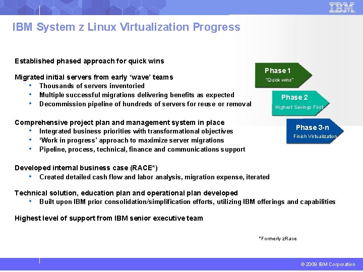z Linux Measurements and Architecture Clea Zolotow Senior