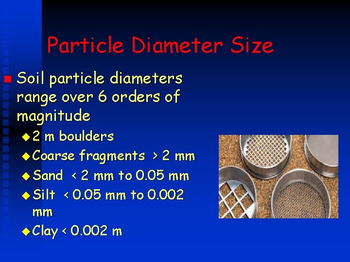 Soils Soil Texture Sand Silt Clay in a