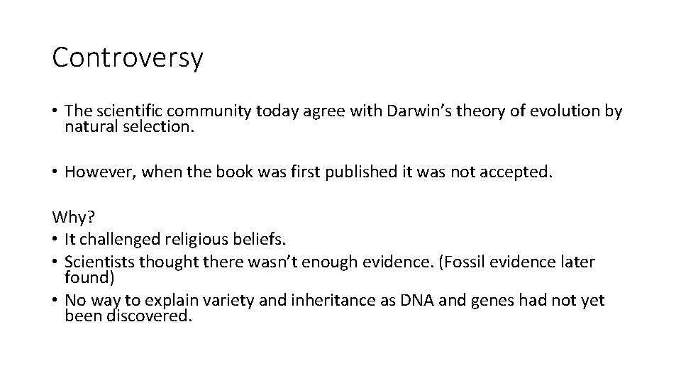 L 2 Theories of Evolution Learning Objectives 1