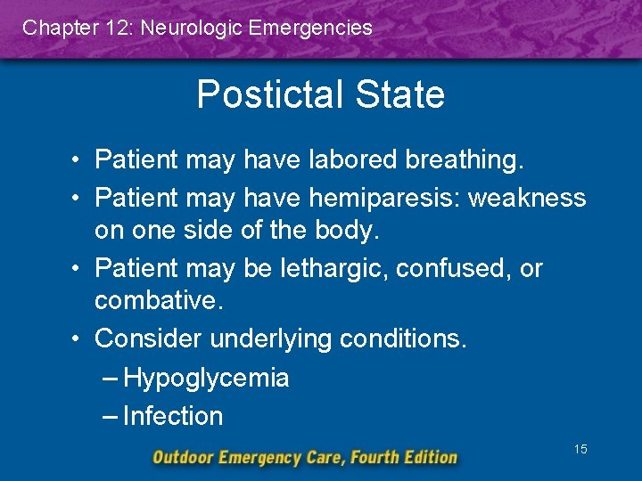 Chapter 12 Neurologic Emergencies Chapter 12 Neurologic Emergencies