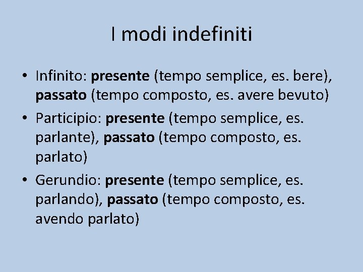 Morfologia del verbo Latino I anno Dott ssa