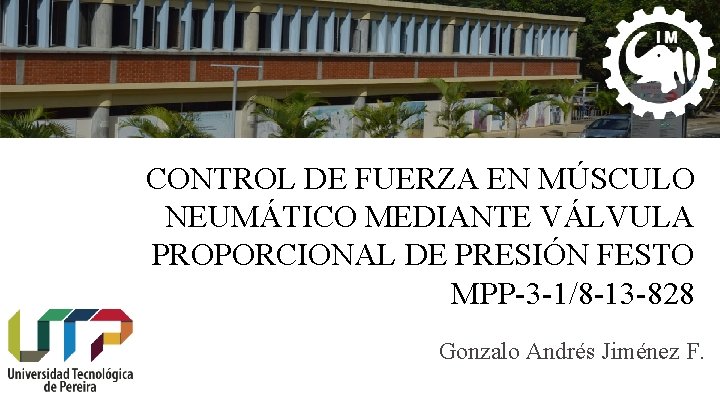 CONTROL DE FUERZA EN MSCULO NEUMTICO MEDIANTE VLVULA