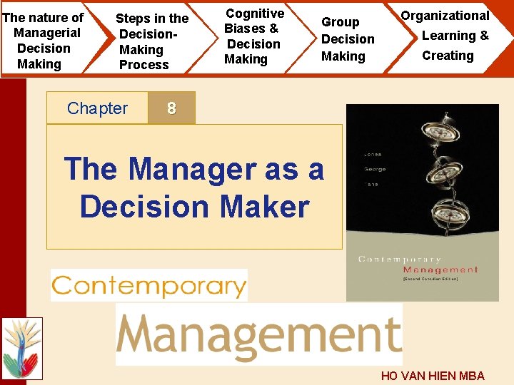 The nature of Managerial Decision Making Steps in