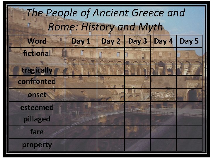 The People of Ancient Greece and Rome History