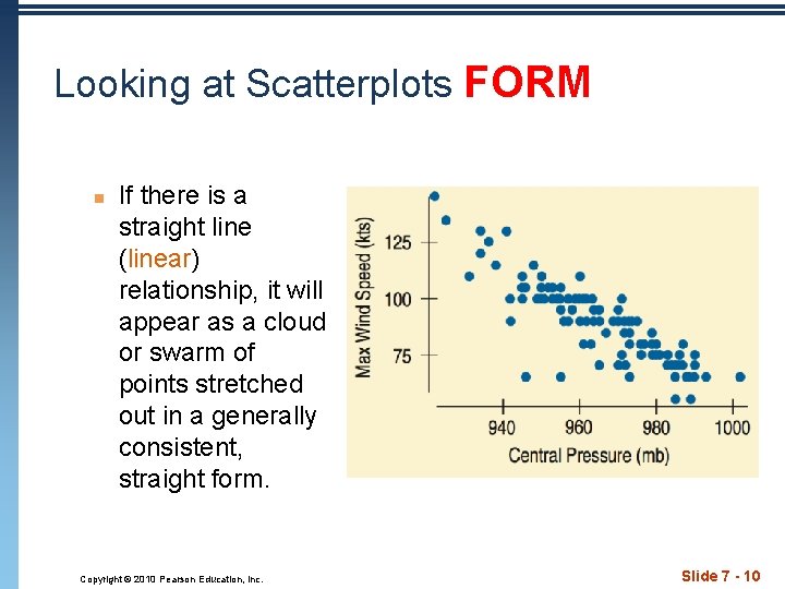 CHAPTER 3 Describing Relationships 3 1 Scatterplots and