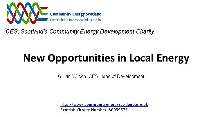 CES Scotlands Community Energy Development Charity New Opportunities