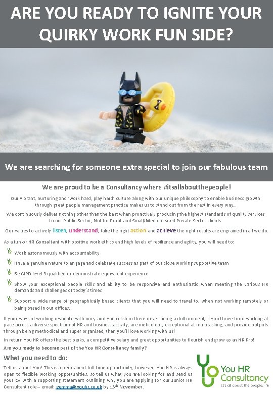 ARE YOU READY TO IGNITE YOUR QUIRKY WORK