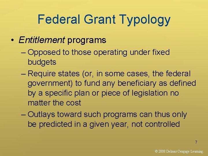 Chapter 7 Federalism Frank J Thompson and James