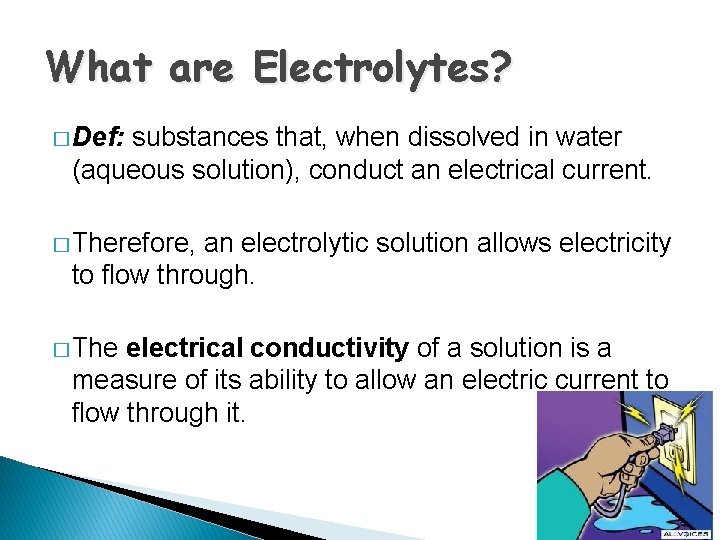 Lesson 3 Electrolytes Ph acids bases and salts