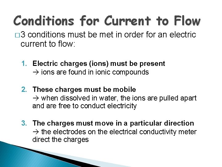 Lesson 3 Electrolytes Ph acids bases and salts