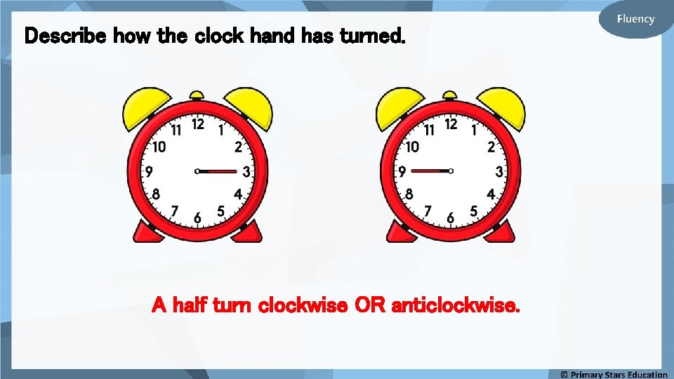 YEAR 2 Position Direction Describing turns Block 1