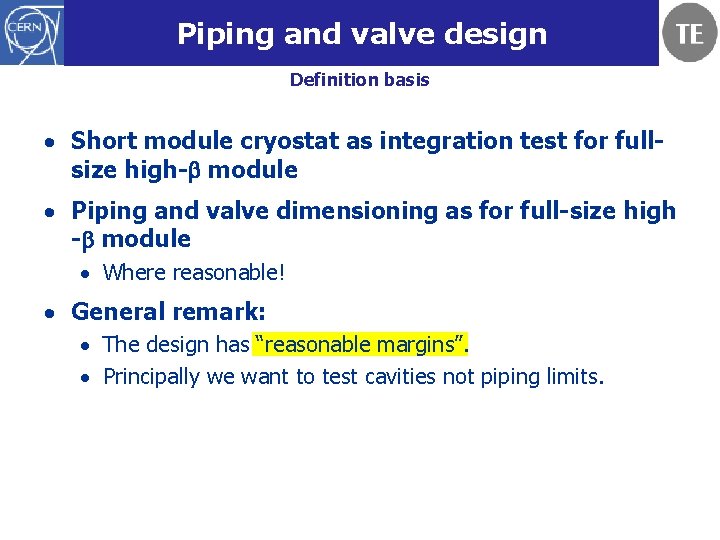 Cryogenic scheme pipes and valves dimensions U Wagner
