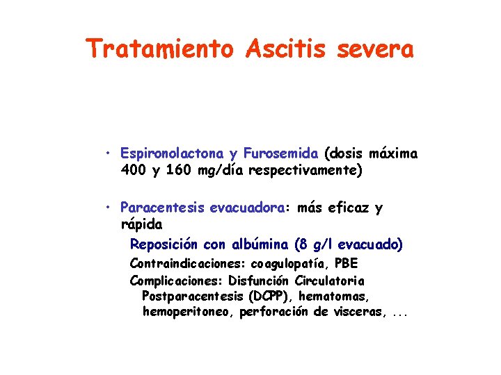 Ascitis PBE Sd Hepatorrenal Ascitis Acmulo de lquido
