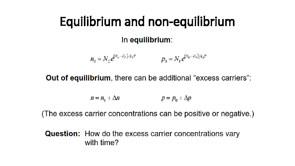 Unit 4 Carrier Transport Recombination and Generation Unit