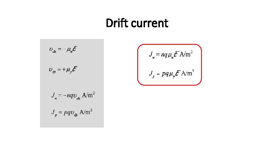 Unit 4 Carrier Transport Recombination and Generation Unit
