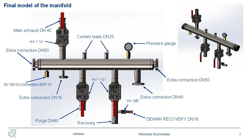 Cryogenic facility Weronika Gluchowska 18032021 Final model of