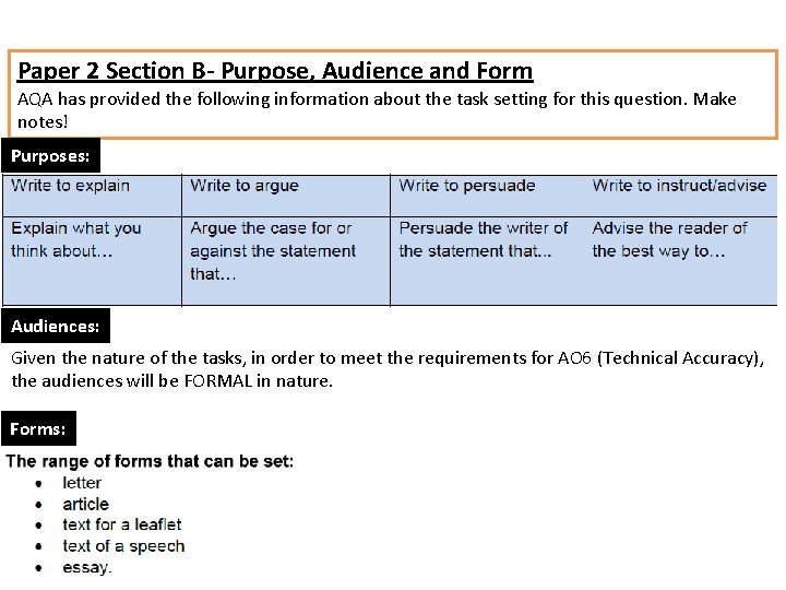 The BIG Question What are the requirements of