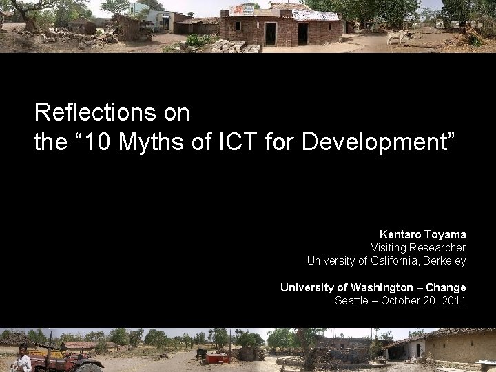 Reflections on the 10 Myths of ICT for