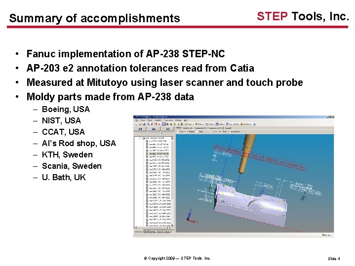 STEP Tools Inc T 24 STEPManufacturing Meeting Boeing