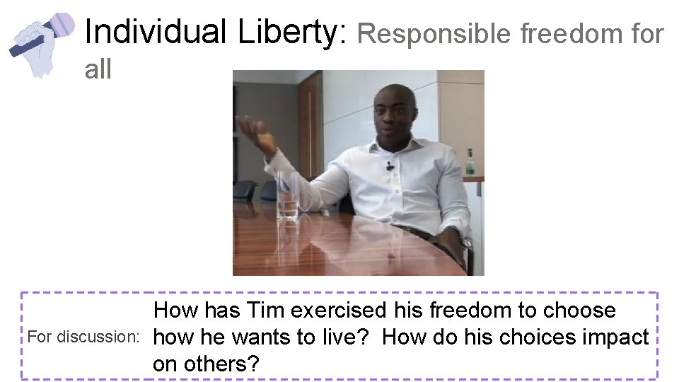 Individual Liberty responsible freedom for all As human