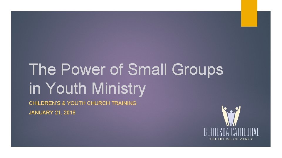 The Power of Small Groups in Youth Ministry
