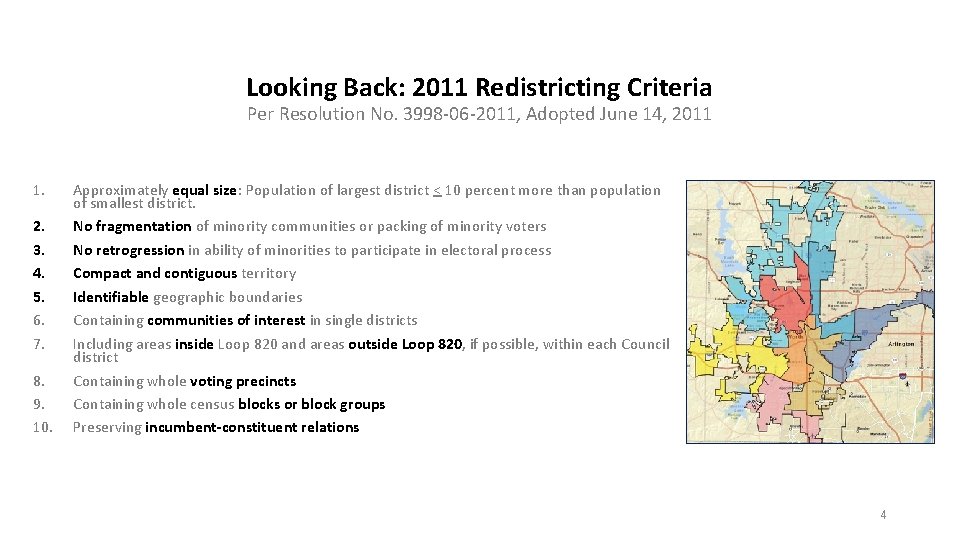 REDISTRICTING TASK FORCE September 17 2020 Brief History