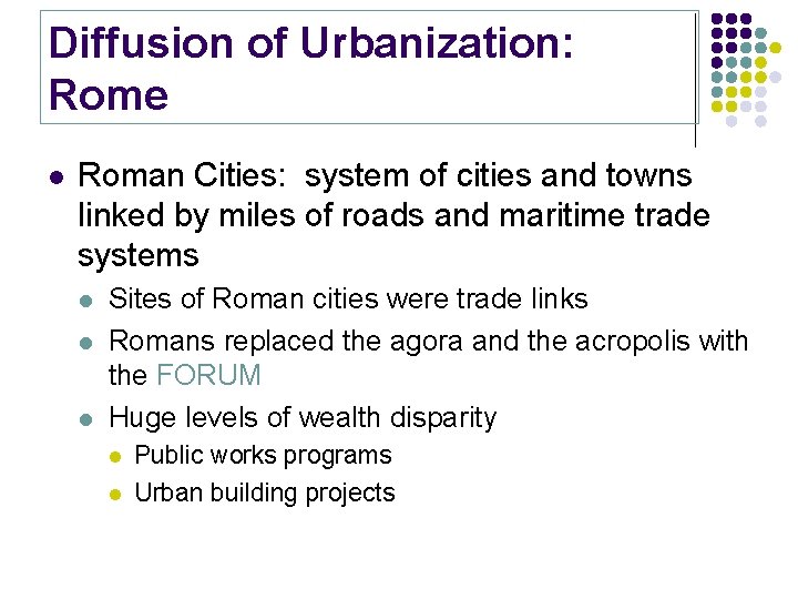 Urban Geography Why do people live in cities