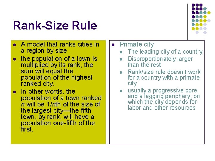 Urban Geography Why do people live in cities