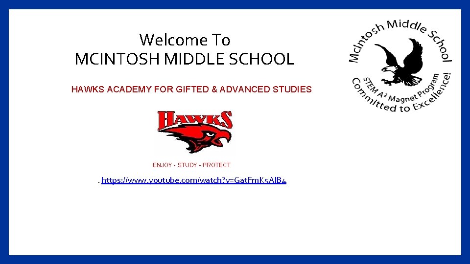 MCINTOSH MIDDLE 701 South Mc Intosh Road Sarasota