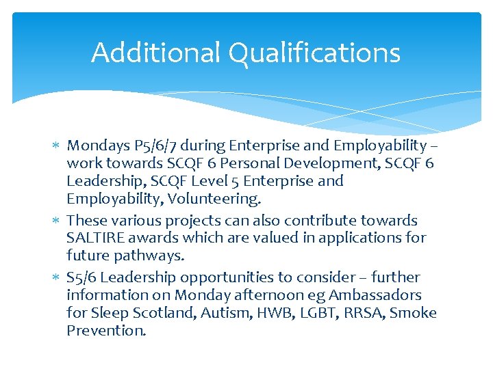 Welcome back S 56 S 56 Responsibilities Senior