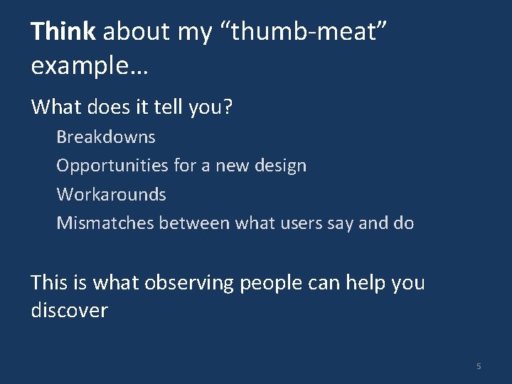 1 2 Thumbmeat example on phone Main message