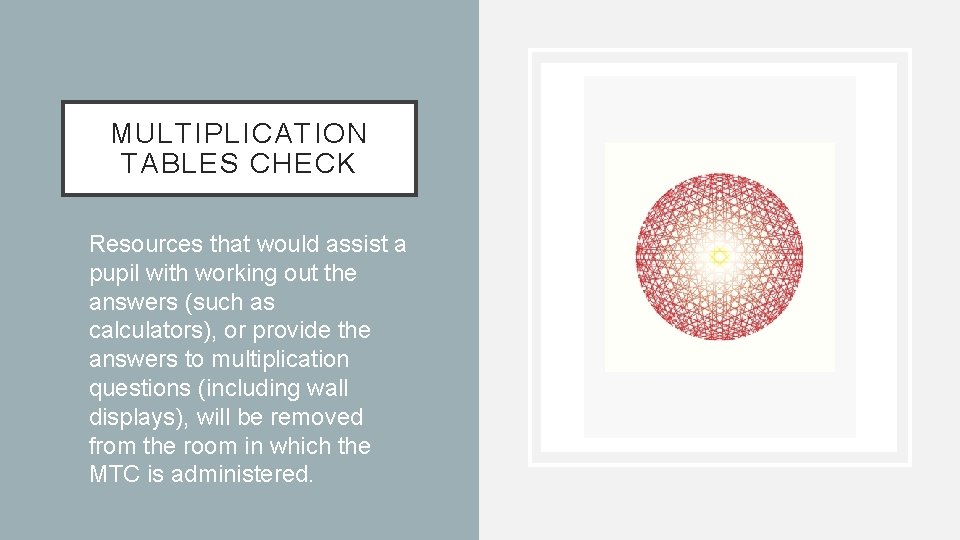 MULTIPLICATION TABLES CHECK Monday 2 nd December 2019