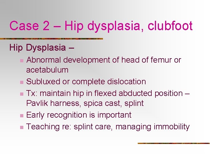 Week 12 Community Health Clinic Case 1 Scoliosis