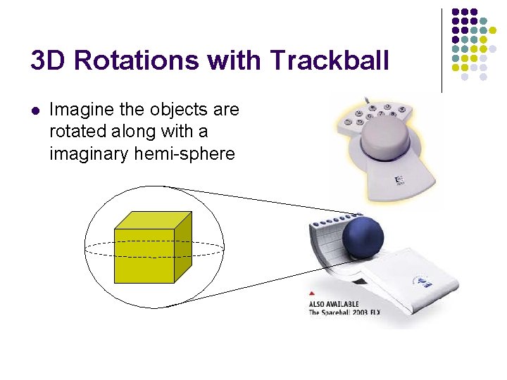 Quaternion and Virtual Trackball CSE 781 Introduction to
