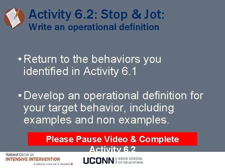 Module 6 Defining Measuring and Monitoring Behavior Jennifer