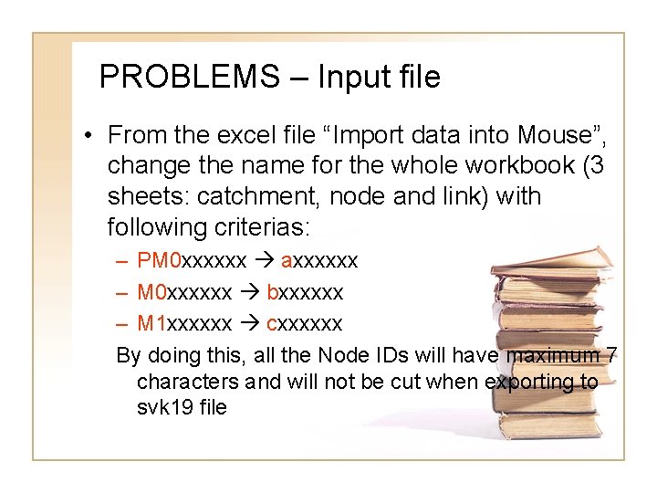 HOW TO IMPORT DATA TO SOBEK INCHEON 2008