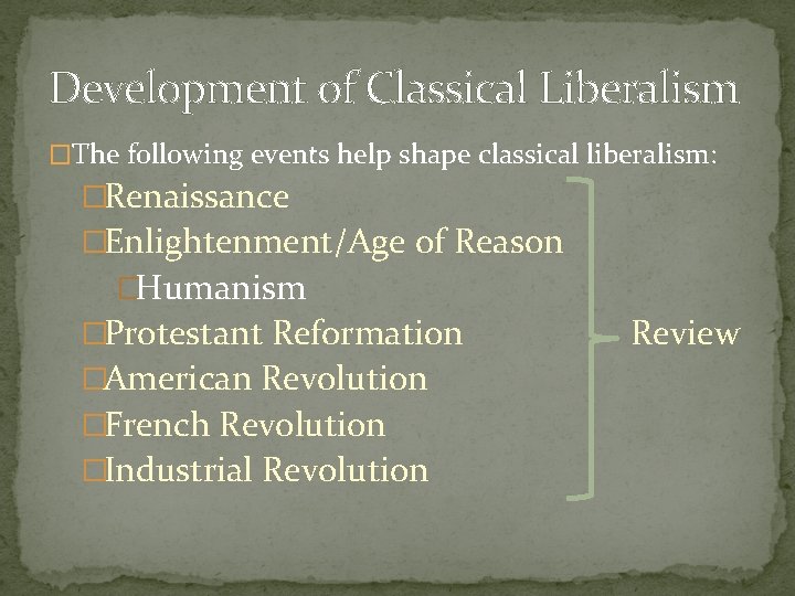 The Origin and Growth of Liberalism Related Issue