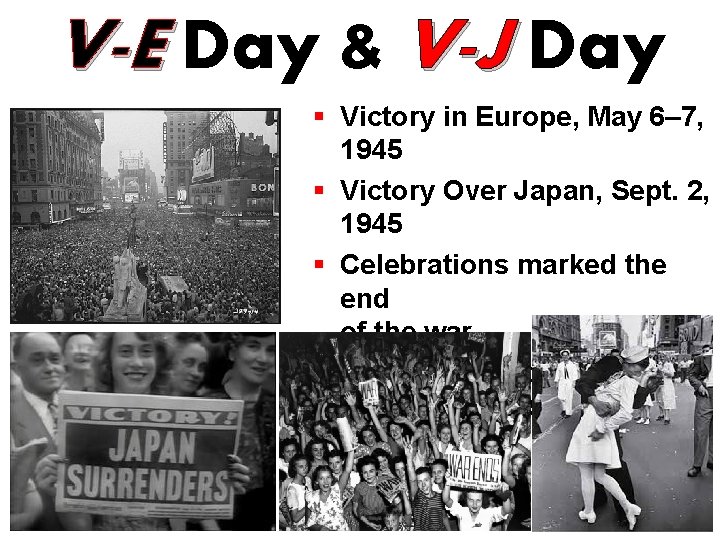 World War II The End of World War