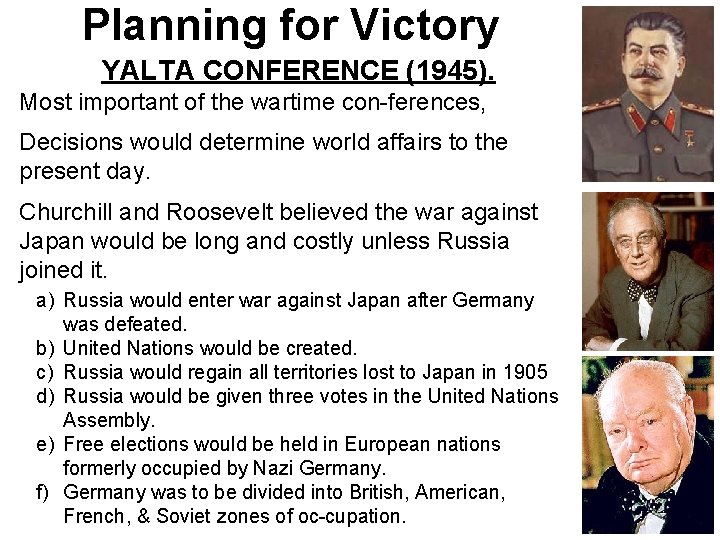 World War II The End of World War
