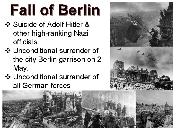 World War II The End of World War