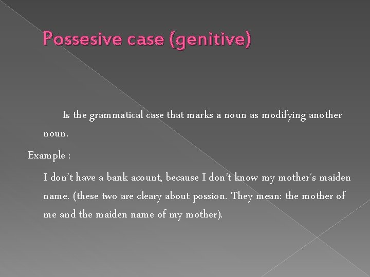 CASE MARKINGS By Iin Seftiani Ithalia Mawar Putri