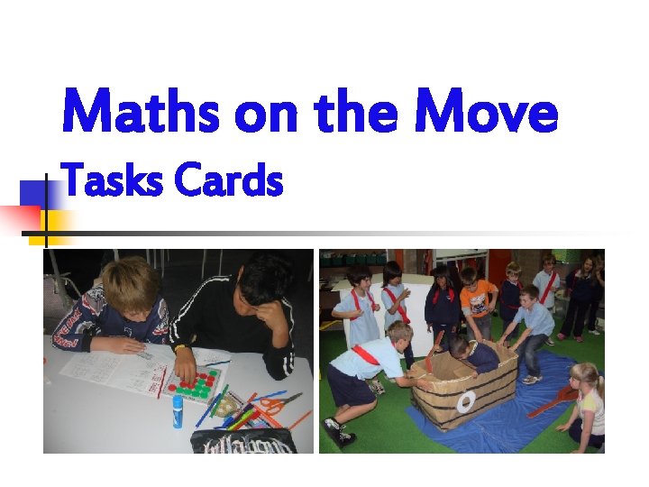 Maths on the Move Tasks Cards Mathematicians Model