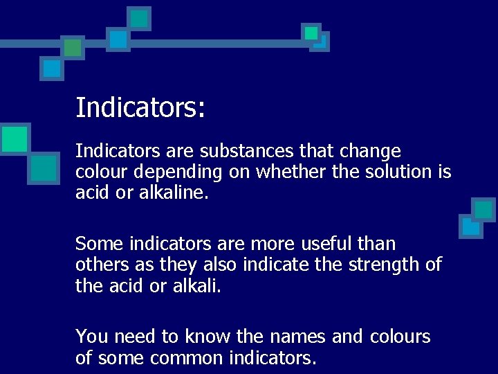 Acids Bases and Salts In this section we
