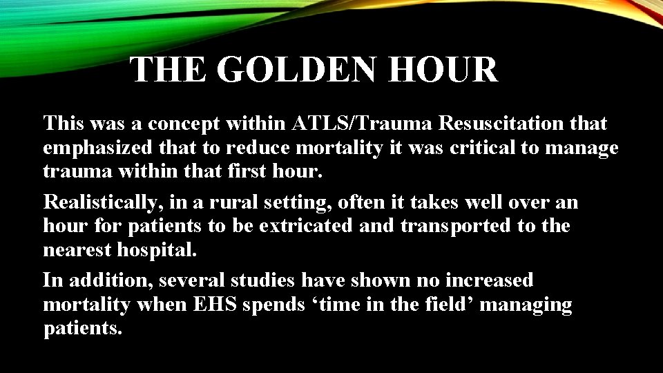 TRAUMA RESUSCITATION A REVIEW Prepared by Shane Barclay