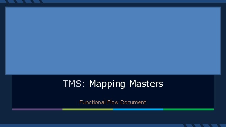 ECommerce Logistics System TMS Mapping Masters Functional Flow