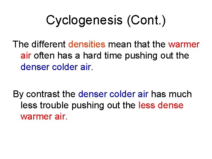 Formation of the Extratropical Cyclone Cyclogenesis geogwww sbs