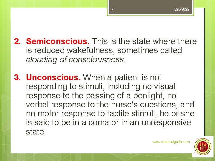 1 1202022 Consciousness Sleep and Awareness www arnelsalgado