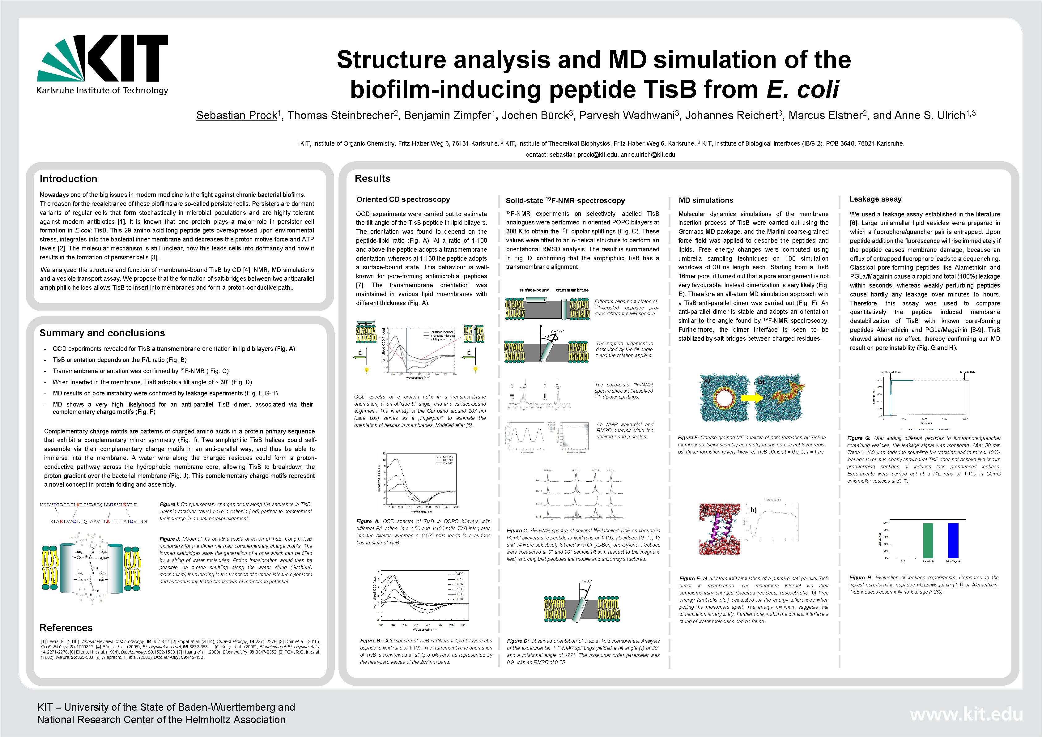Structure analysis and MD simulation of the biofilminducing