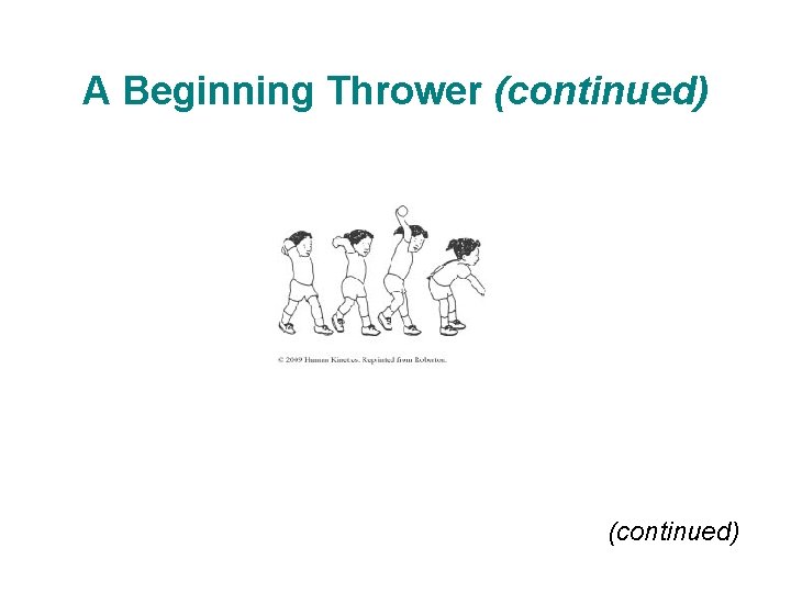 chapter 8 Development of Ballistic Skills Ballistic Skills