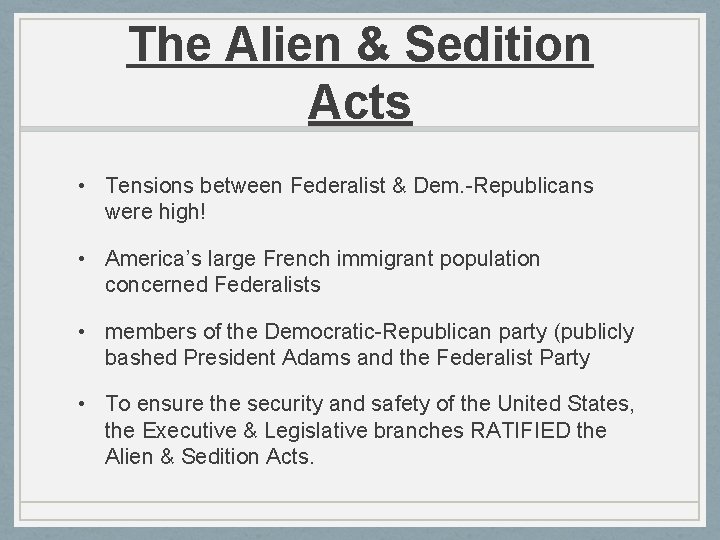 CHAPTER 6 SECTION 2 PART 2 ADAMS PROVOKES